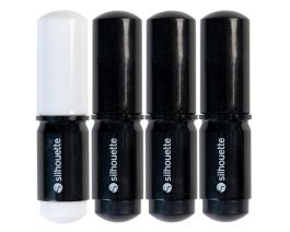 Pack de 4 stylos (3 noirs et 1 blanc)