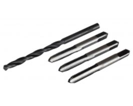 Jeu de 3 tarauds M8 avec 1 foret Ø 6,75 mm